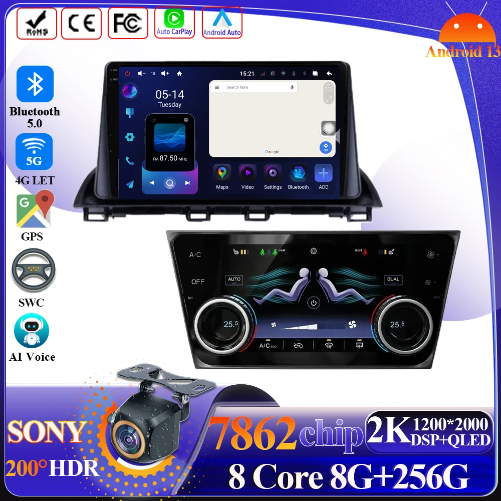 Wireless-Android-CarPlay-For-Mazda-3-Axela-2014-2019-Car-Radio ...