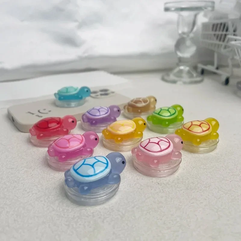 Korean Light Up Turtle Universal Phone Stand Griptok Finger Ring Holder ...