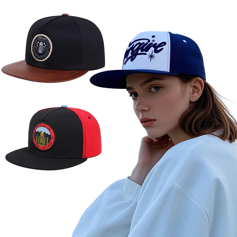 Fashion Patchwork Hip Hop Women's Snapback Cap Trendy Summer Casual ...