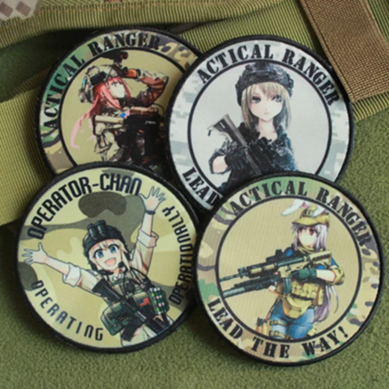 Girls-Frontline-Patches-HK416-404-DEFY-Tactical-Gun-Girl-patch-Game ...