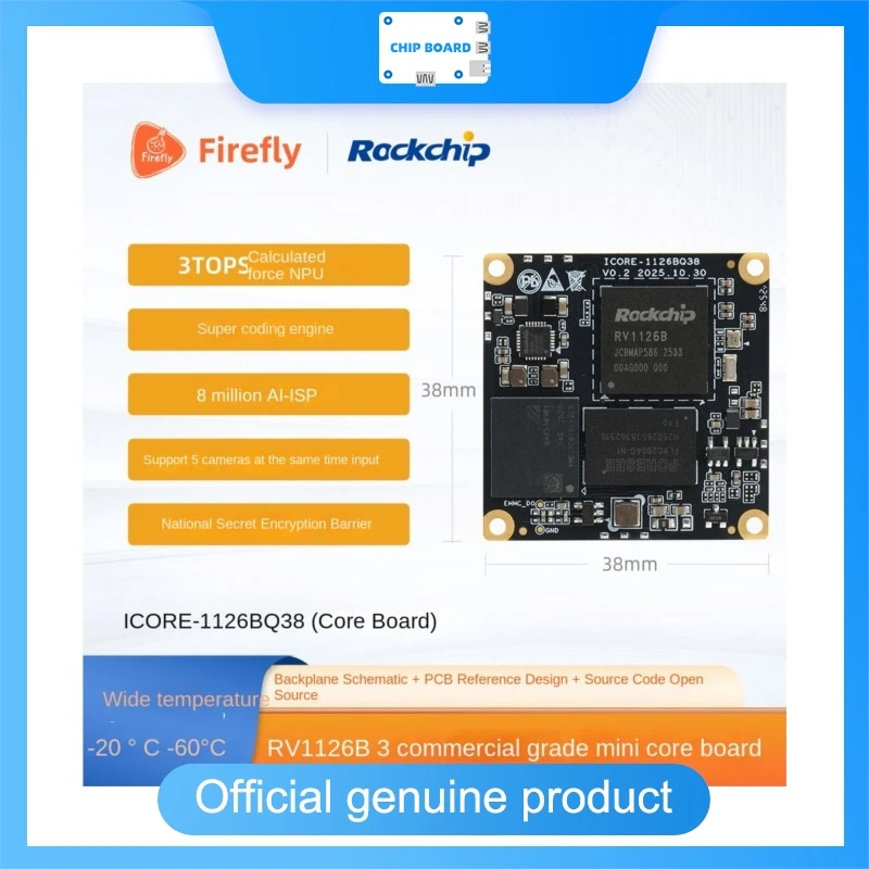 Firefly-ICORE-1126BQ38 3T Mini AI Vision Board with 4K Decoding & AI ...