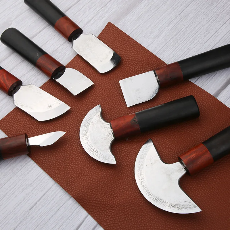 Professional Leather Knife Ultra Sharp Round Head Craft Skiving Cutting ...