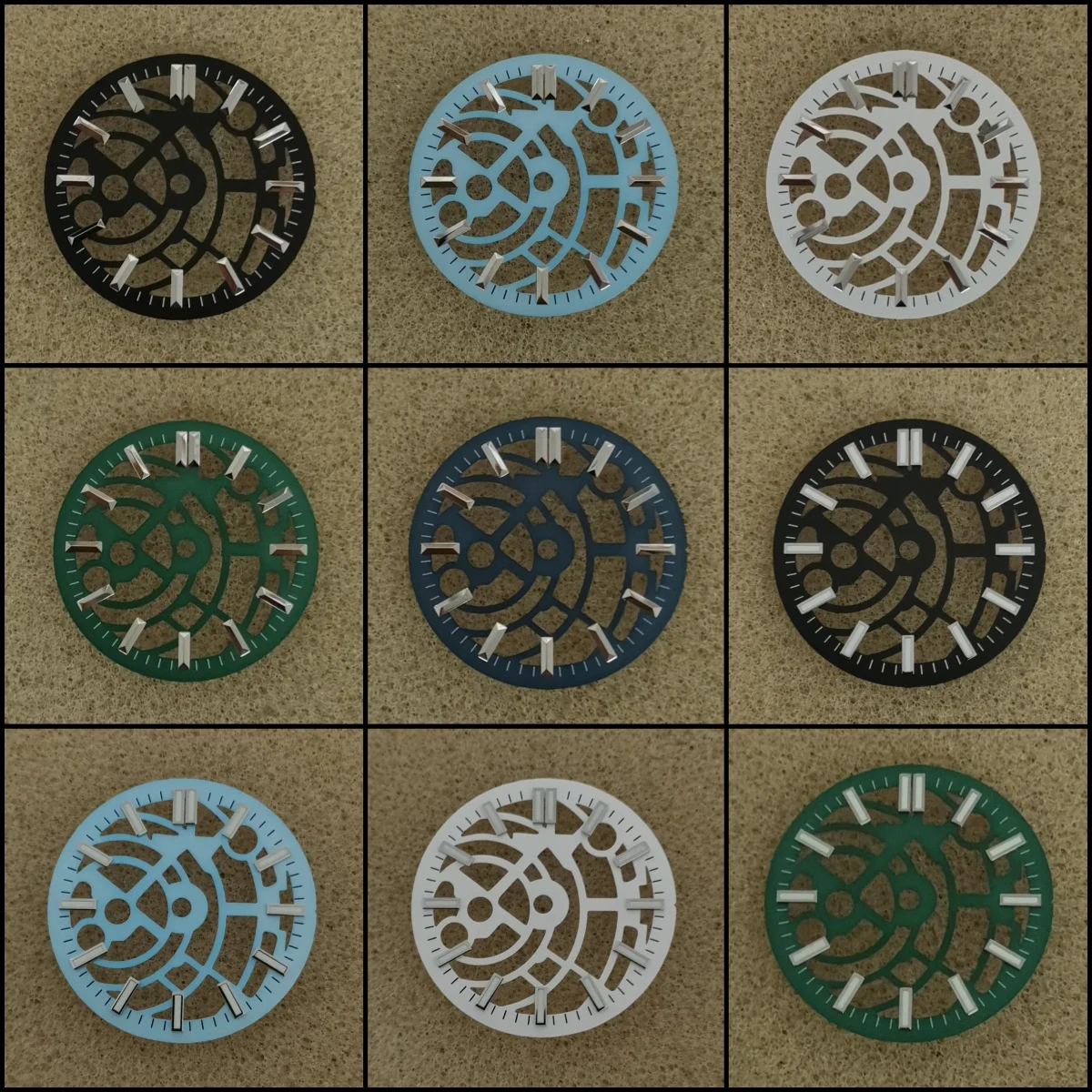 Watch-Dial-Face-For-Seiko-NH70-NH72-Movement-Watch-Hollow-Out-Skeleton ...