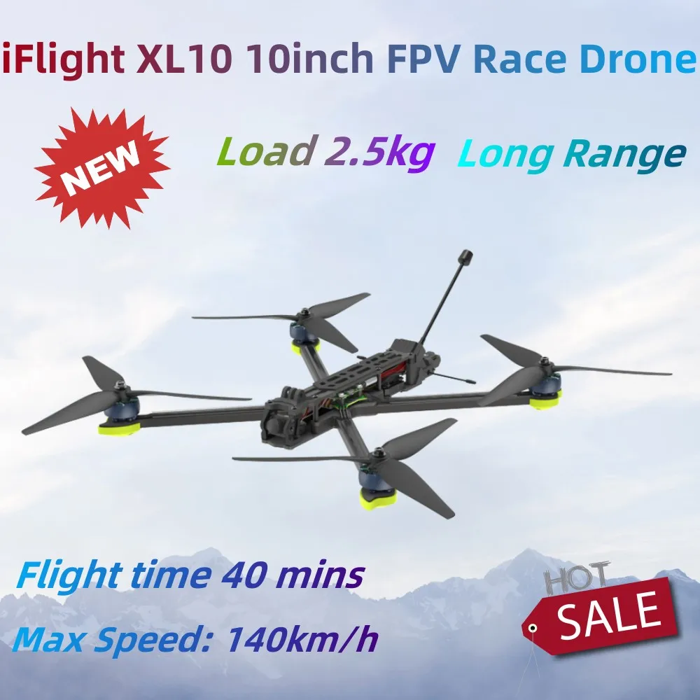 iFlight-XL10-10inch-FPV-Race-Drone-Load-2-5kg-flight-distance-Long ...