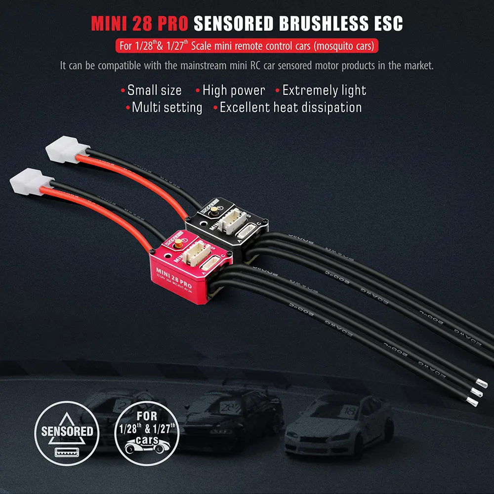 Rocket-RC-MINI28-Pro-30A-Sensored-Brushless-ESC-2S-Lipo-Bec-6V-7-4V ...