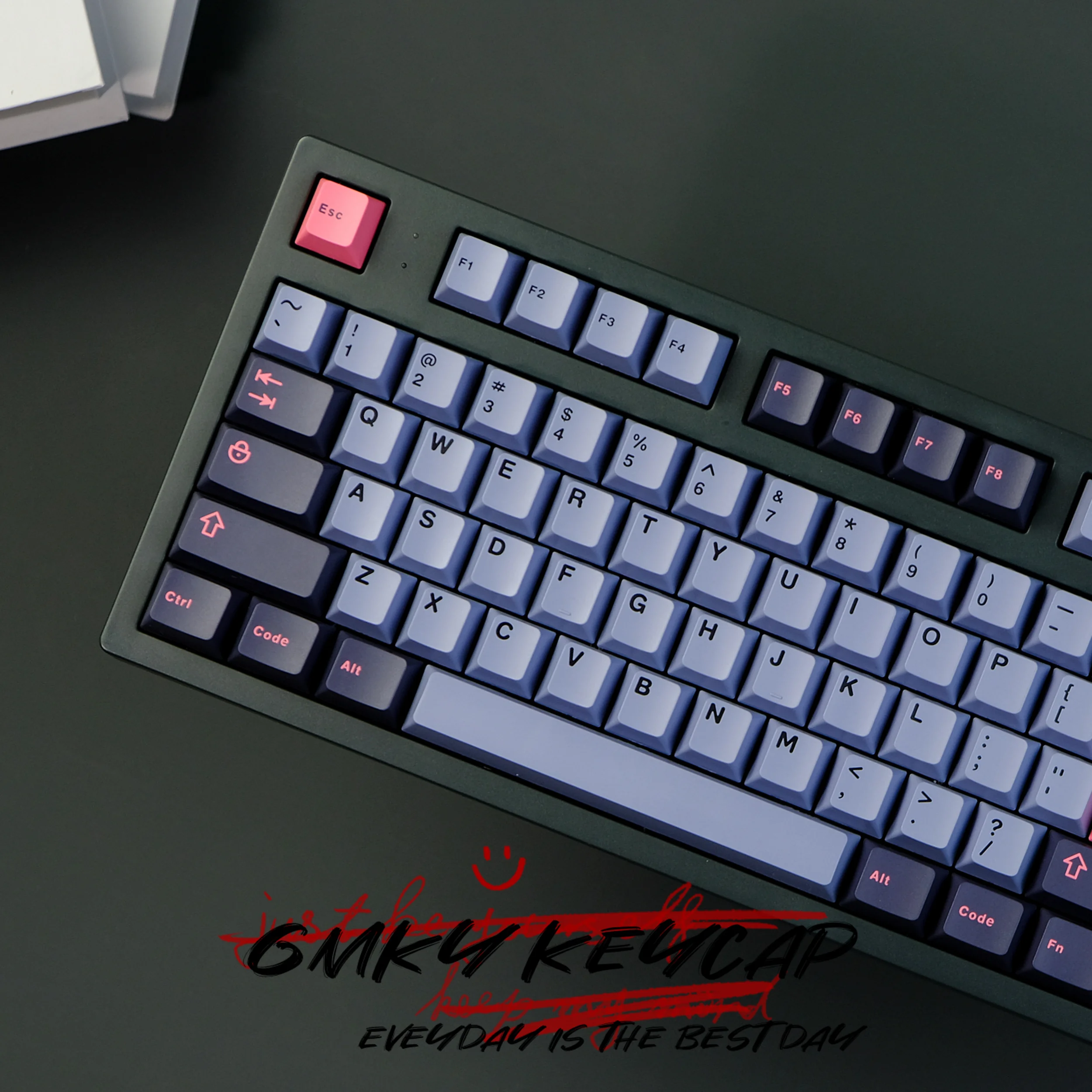 GMKY 8008 Keycaps Cherry Profile DOUBLE SHOT ABS FONT PBT Keycaps ABS ...