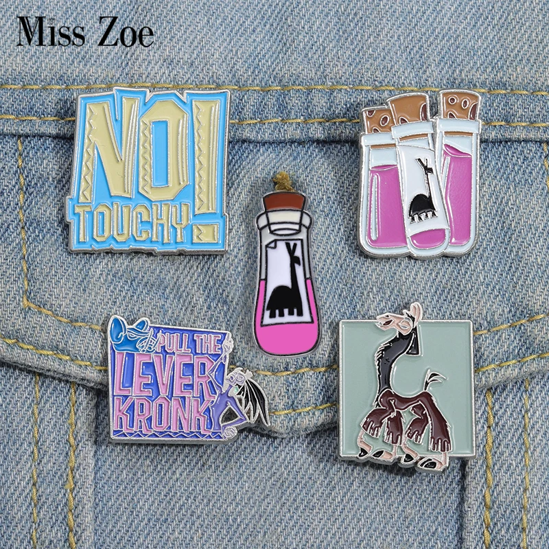 Llama-Potion-Enamel-Pins-Custom-Poison-Brooches-Lapel-Badges-Cartoon ...