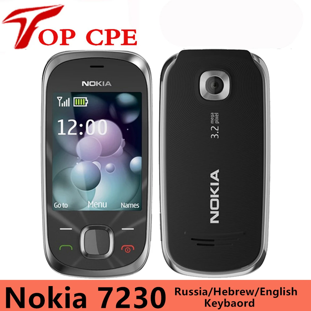 Nokia teléfono móvil Original desbloqueado 7230, 3,2 MP, Bluetooth, FM ...