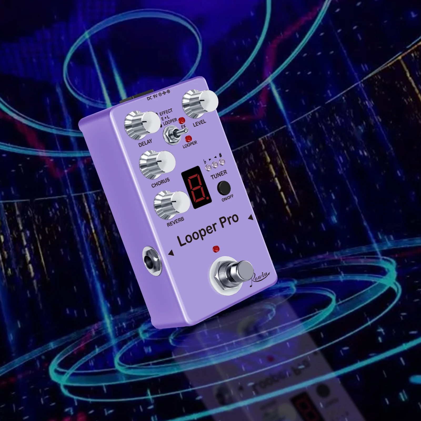 Rowin-Looper-Guitar-Pedal-5-Modes-40s-Loop-Recording-Delay-Tuner-Chorus-Reverb-Looper-Multi ...