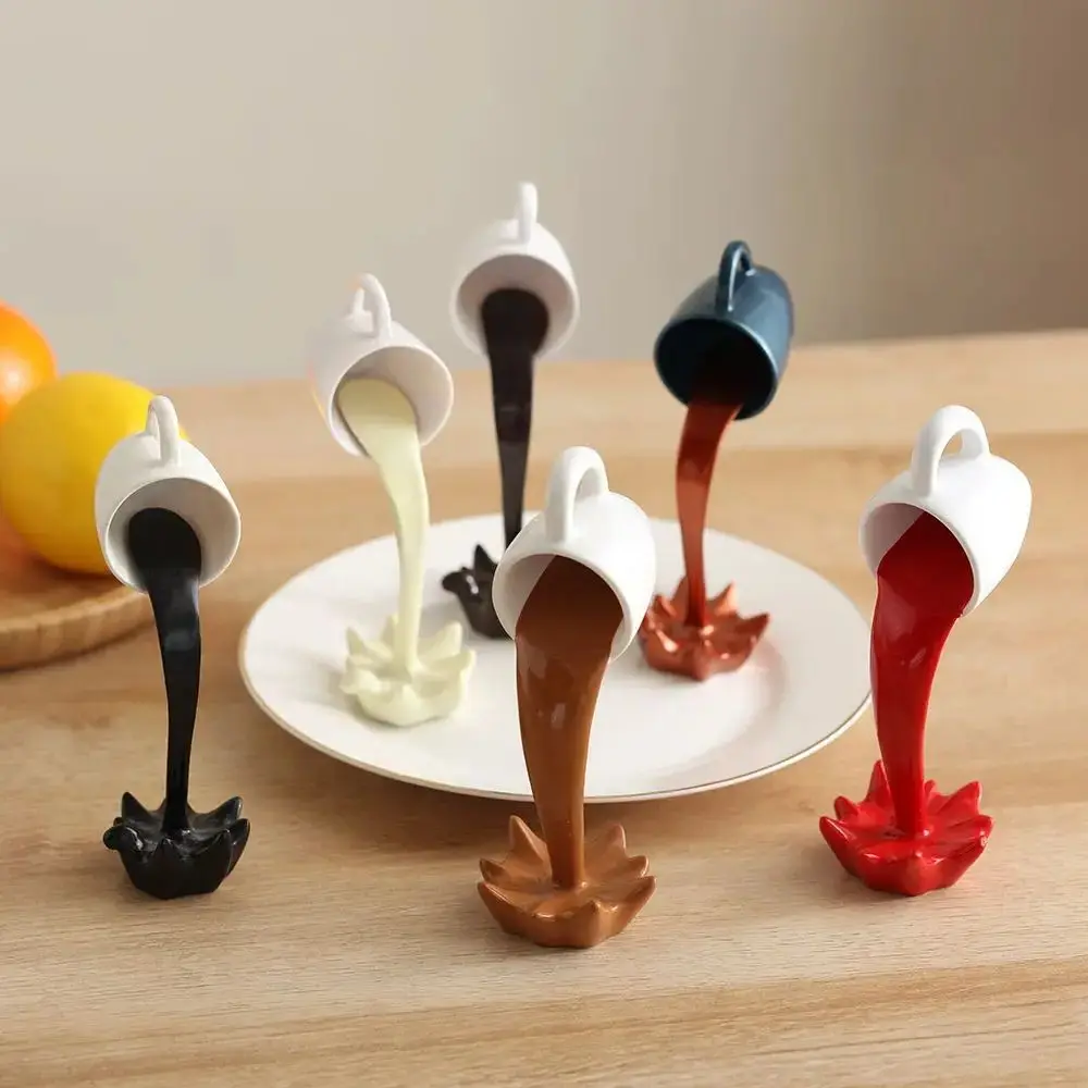 Floating-Spilling-Coffee-Cup-Sculpture-Kitchen-Decor-Magic-Pouring ...