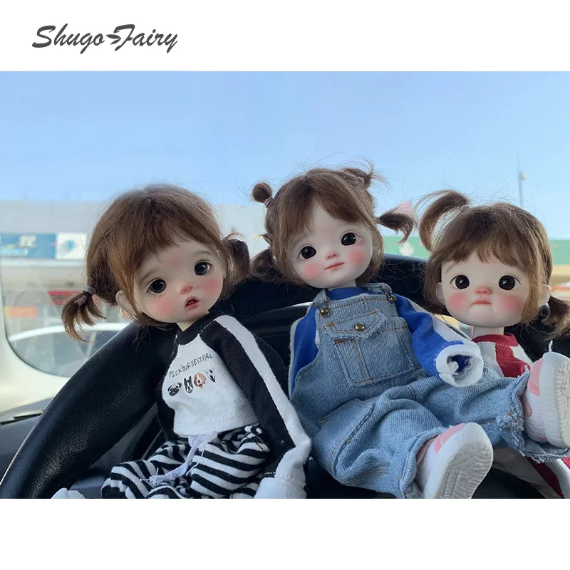 Shuga Fairy Zhuzhu 1/6 Bjd Doll Fat Fish Body Pig Head Sleep Dolls ...