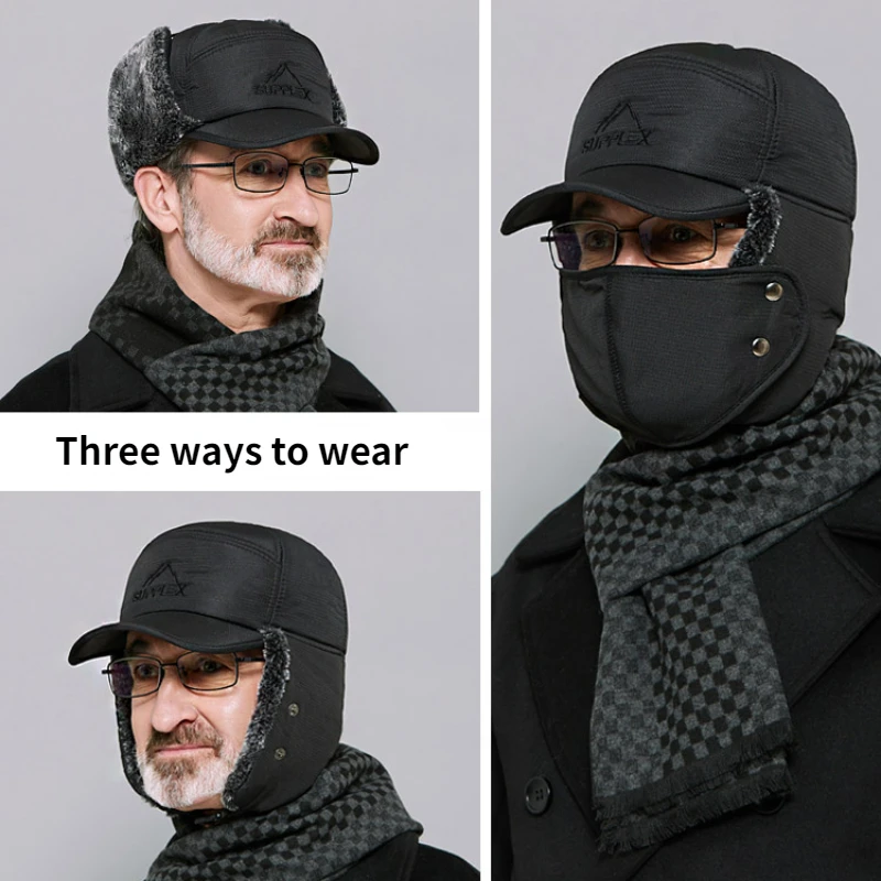 Wind-Proof-Pullover-Cap-In-Autumn-And-Winter-Men-s-Hat-Lei-Feng-Hat ...