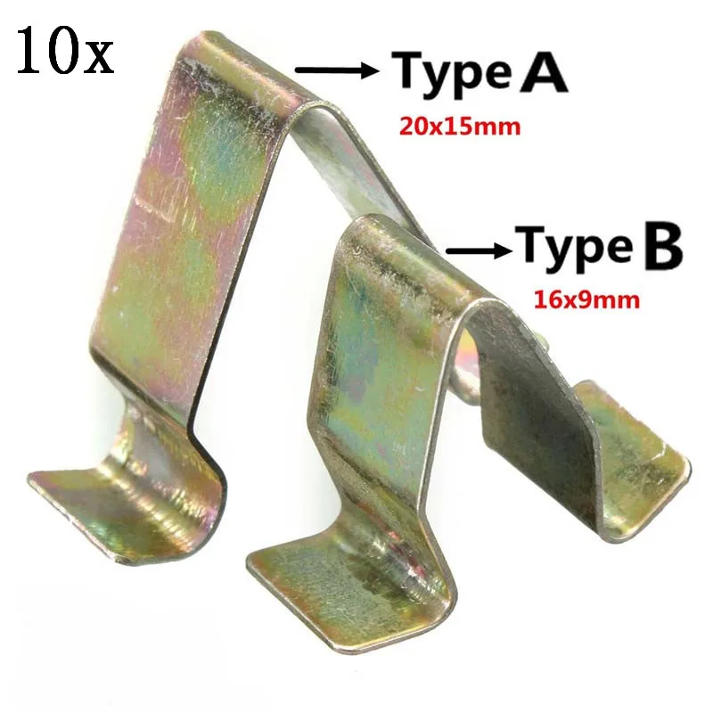 10Pcs Car Door Trim Panel Lining Clips Metal Interior Upholstery ...