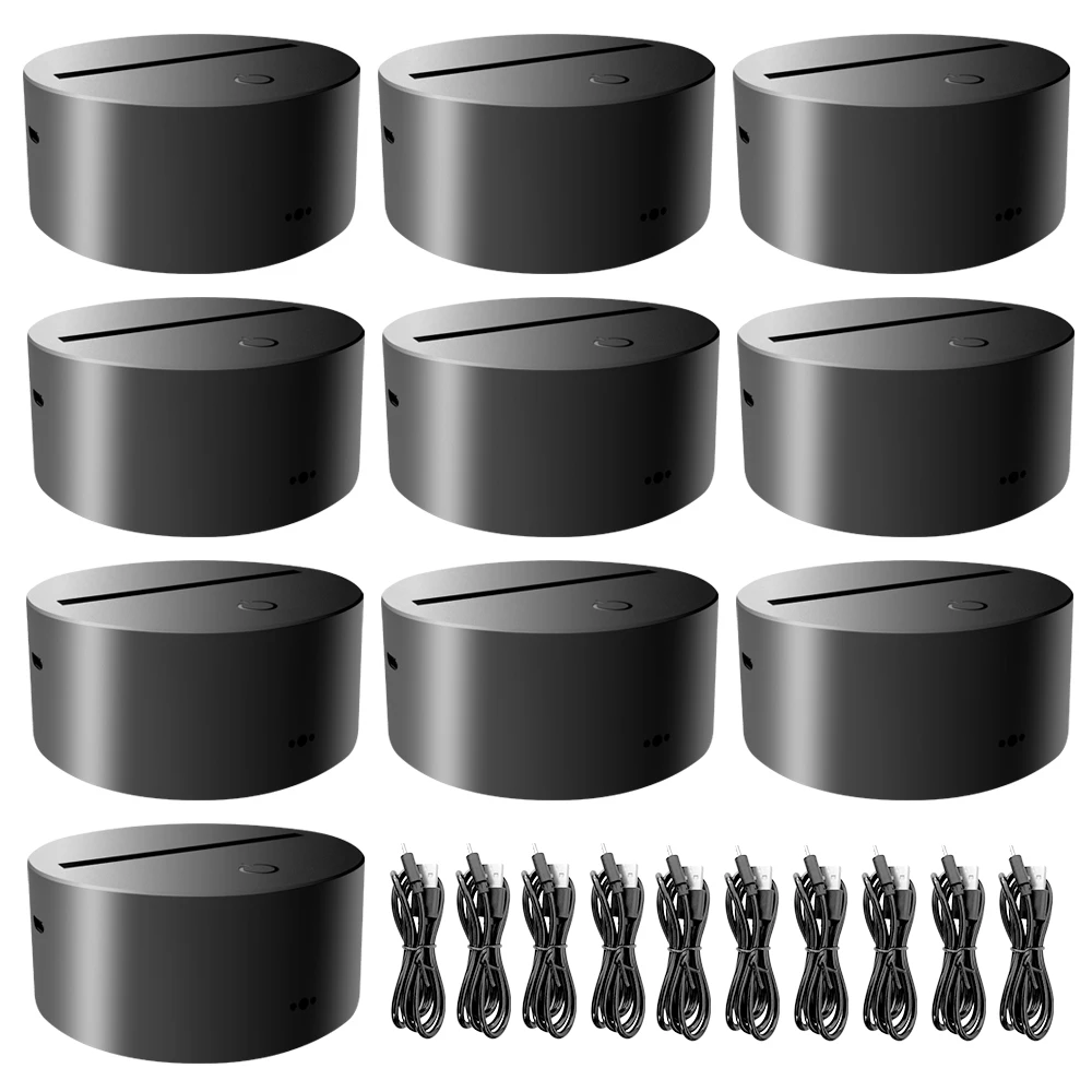 5/10/15 Pcs 7 Colors Touch/16 Colors Remote Control Lamps Base For 3D ...