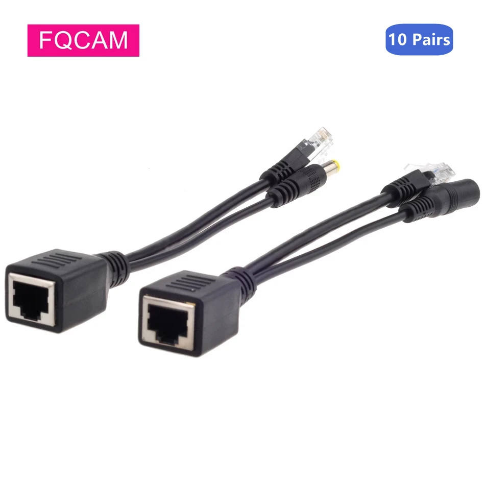 10-Pairs-Passive-POE-Cable-Power-Over-Ethernet-Adapter-POE-Splitter ...