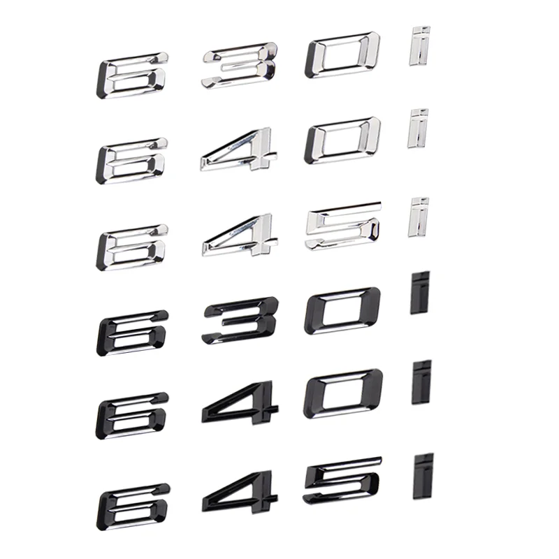 Car-3D-ABS-Trunk-Letters-Logo-Badge-Emblem-Decals-Sticker-For-BMW-6 ...