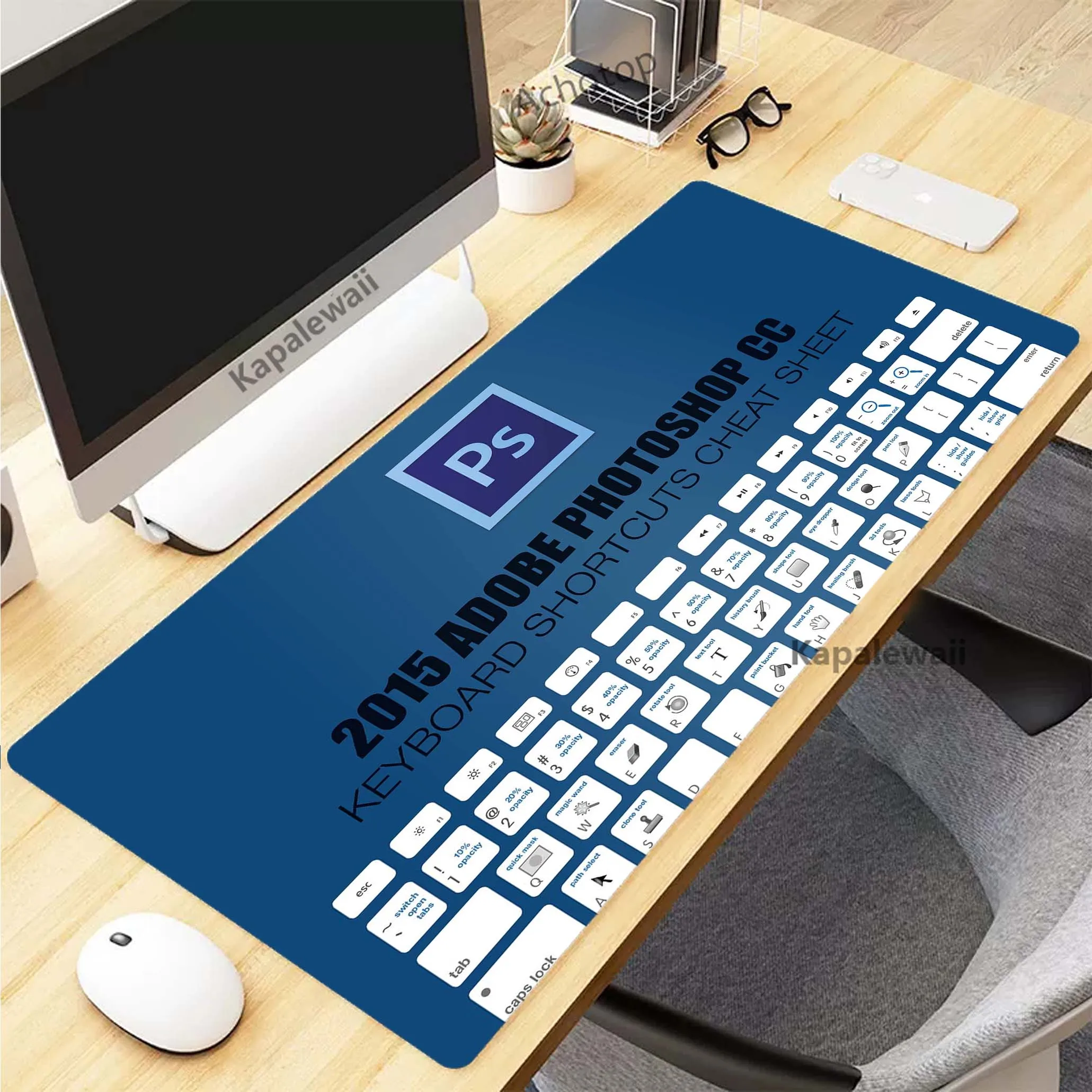 Desk-PS-PPT-Office-Software-Shortcut-Key-Mouse-Pad-Gaming-Mousemat ...