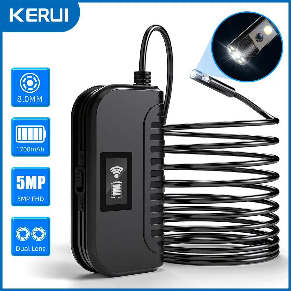 KERUI-5MP-Dual-Single-Lens-WiFi-Endoscope-Camera-for-Mobile-Phone-and ...