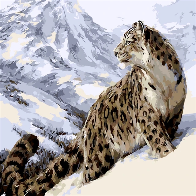 Snow Leopard Painting