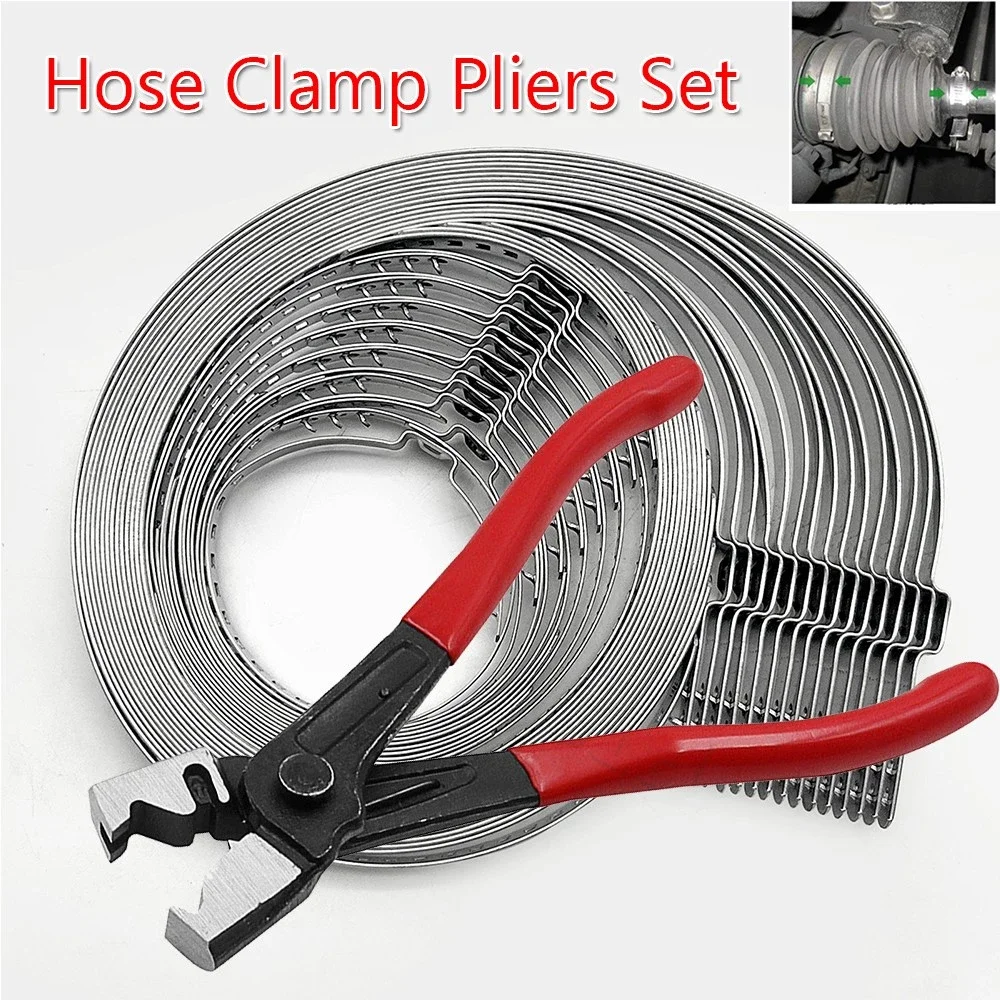 31pc/Set Clicr-R Hose Clip Plier + Universal CV Boot Clips Kit ...