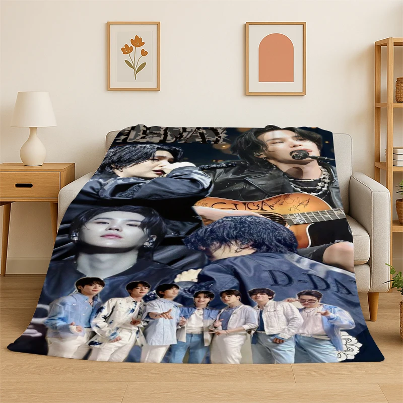 Kpop B-BTS SUGA Agust D Yoon Gi Flannel Blanket Soft Warm Throw Blanket ...