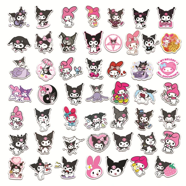 Sanrio Cartoon Hello Kitty Kuromi Kirby 3D Stickers For Car, 44% OFF