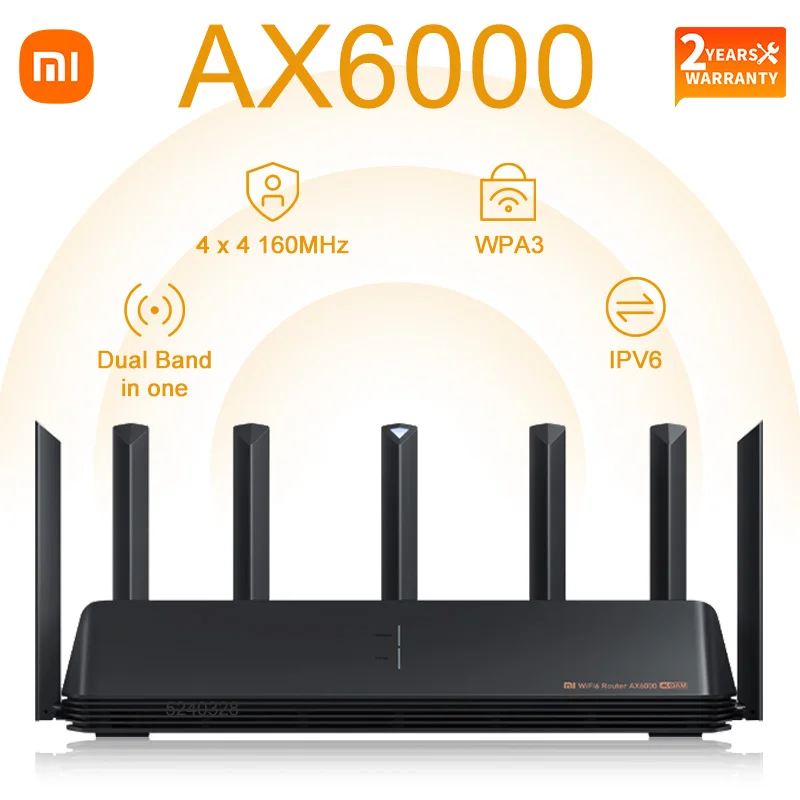Xiaomi-Router-AX6000-New-2021-AIoT-Router-6000Mbs-WiFi6-VPN-512MB-CPU-Mesh-Repeater-External ...