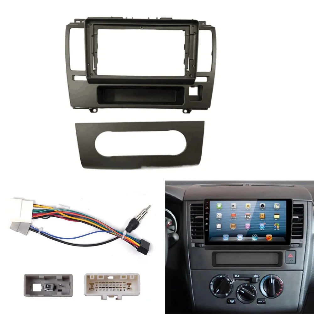9-Inch-Car-Radio-Fascias-For-Nissan-Tiida-Latio-2005-2010-Stereo ...
