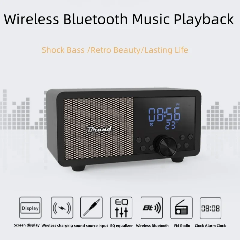 Digital-Alarm-Clock-Wireless-Bluetooth-Speaker-Support-TF-FM-Radio ...