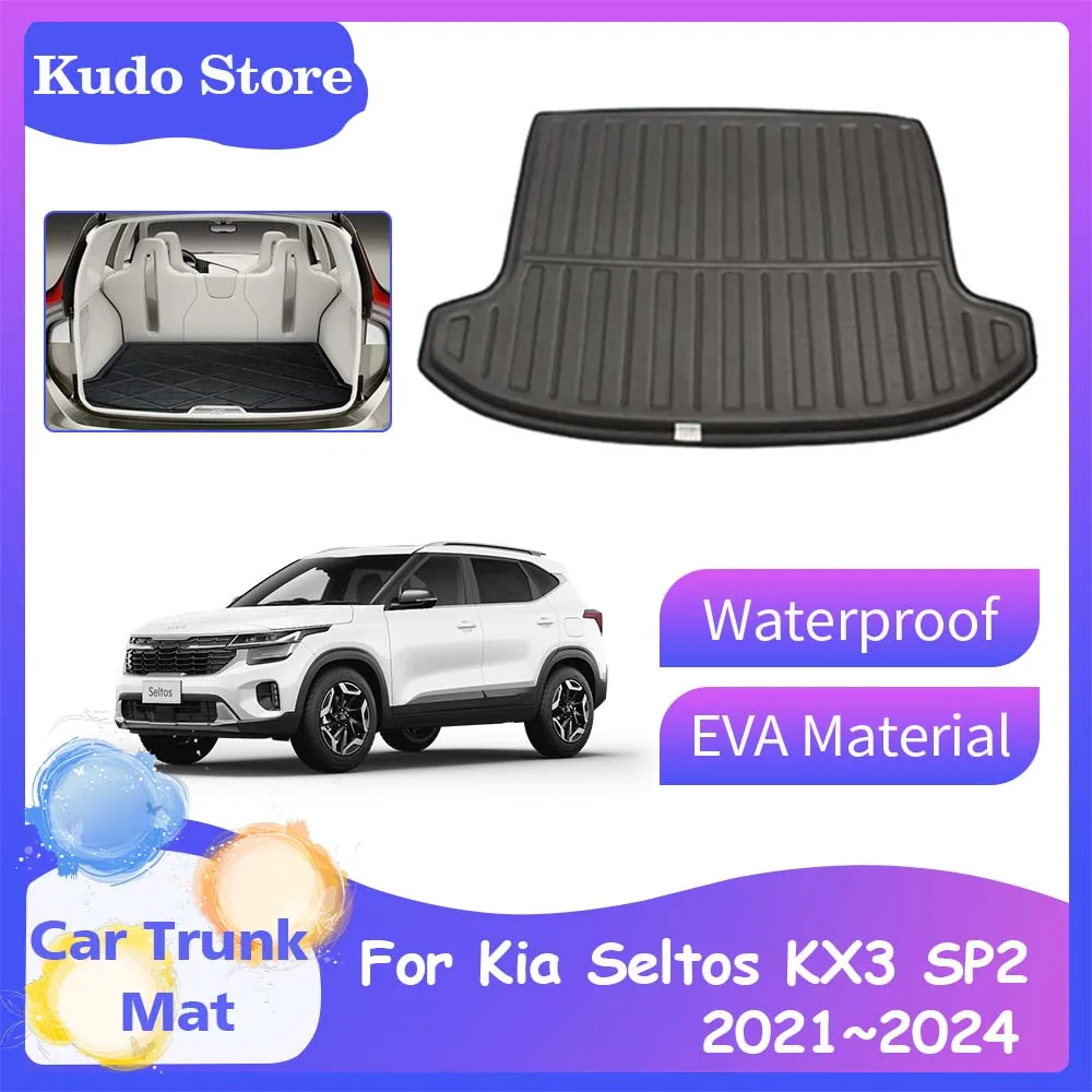 Car-Trunk-Mats-for-Kia-Seltos-KX3-SP2-2021-2024-Rear-Boot-Cargo-Liner ...