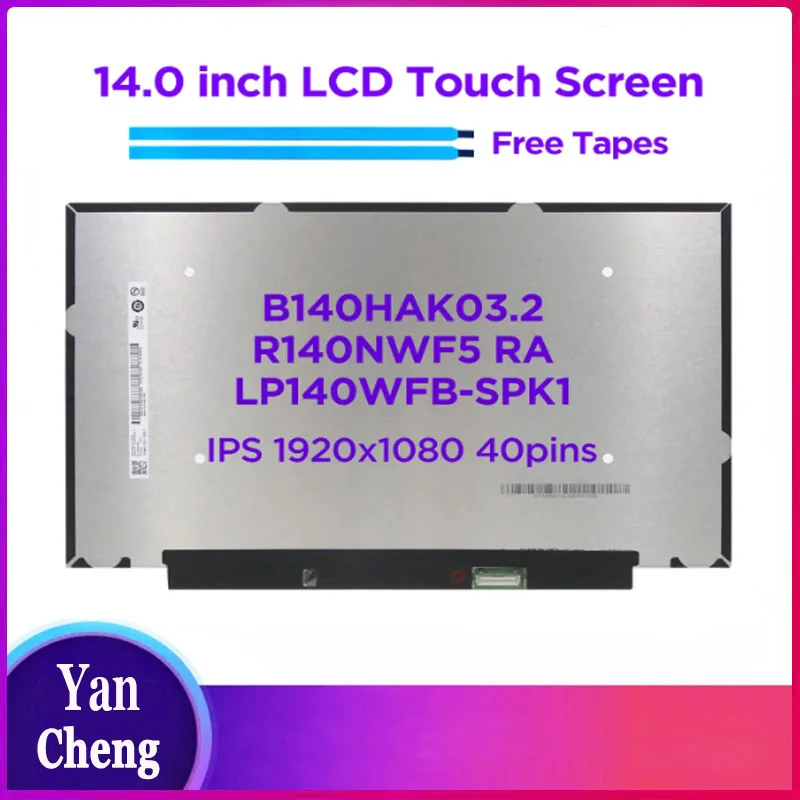 14-0-Laptop-LCD-Touch-Screen-B140HAK03-2-fit-LP140WFB-SPK1-SPK4 ...