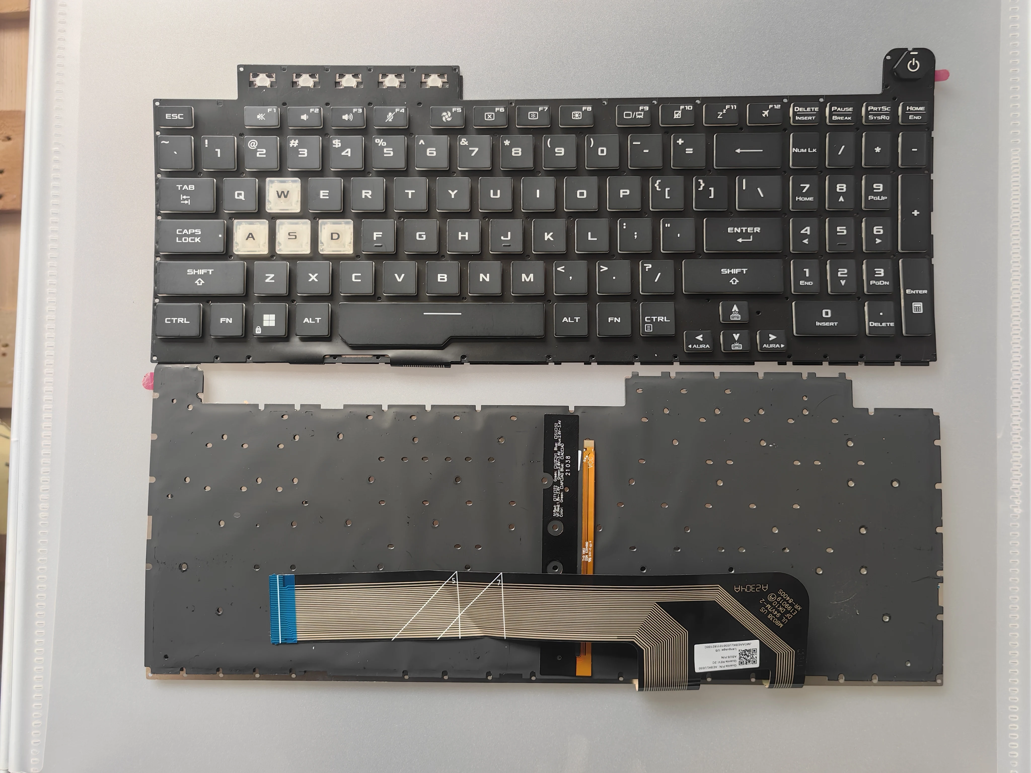 New US SP RU RGB Backlit For ASUS TUF Gaming F15 FX506 FA506 FA506Q FX506H FX506LI FX506LH F17 ...