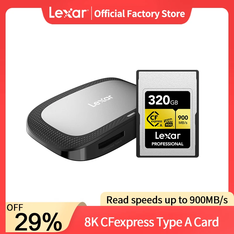 Lexar Original CFexpress Type A 160GB/320GB Memory Card 900MB/s for ...