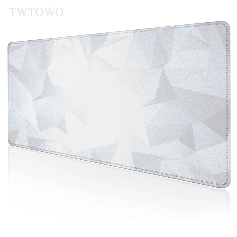 White-Aesthetic-Mouse-Pad-Gaming-XL-Home-Custom-Large-Mousepad-XXL ...