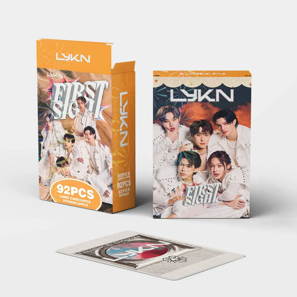 92 Pcs LYKN Thai Boyband Laser Lomo Cards Set with Stickers Featuring ...