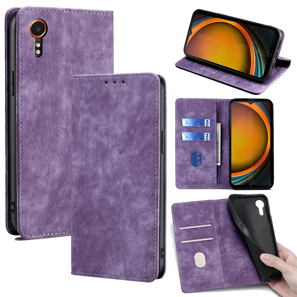 Galaxy-Xcover-7-5G-Magnetic-Phone-Case-Flip-Cover-Leather-Flip-Case-for ...