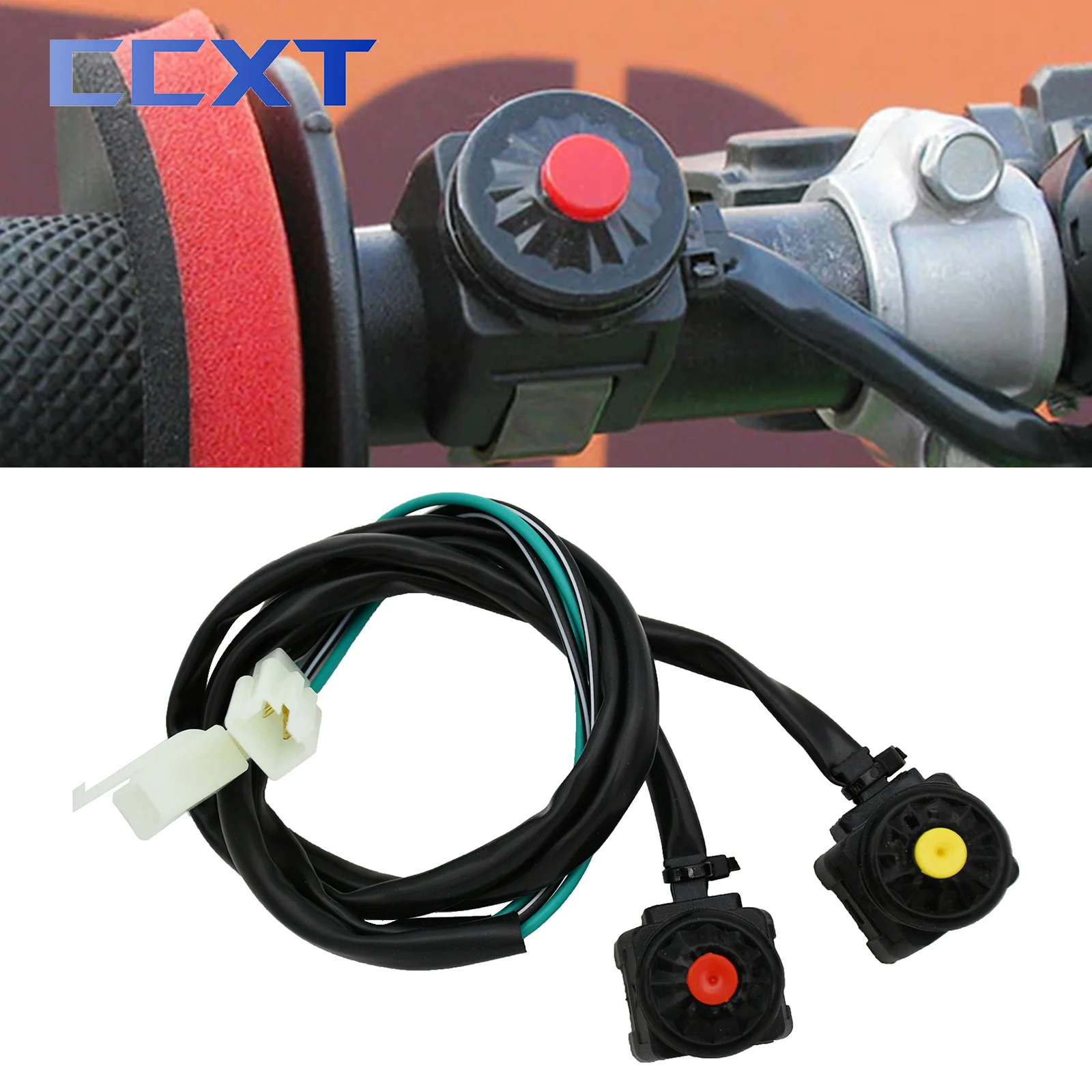 Motocross-Chifre-Bot-o-Motor-Starter-Kill-Switch-Comumente-Aberto ...