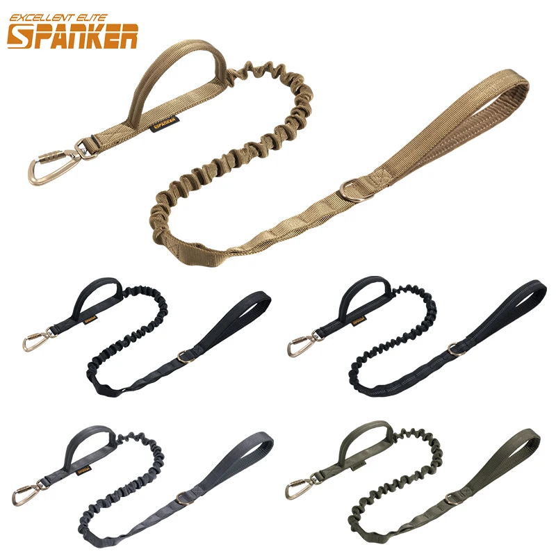 Tactical-Bungee-Dog-Leash-2-Control-Handles-Quick-Release-Pet-Leash ...