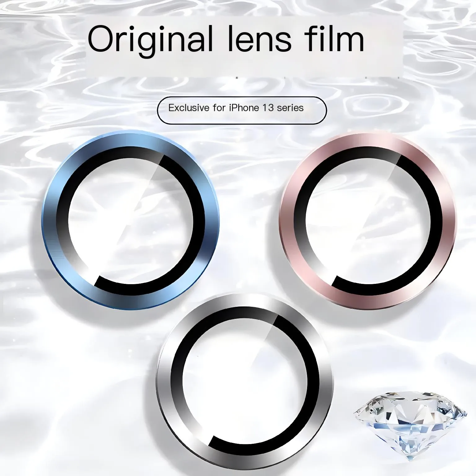 Camera-Protector-Metal-Ring-For-iPhone-14-Pro-Max-Tempered-Glass-Ring ...