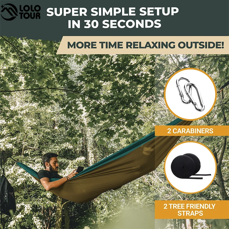 Relaxed Person In Hammock