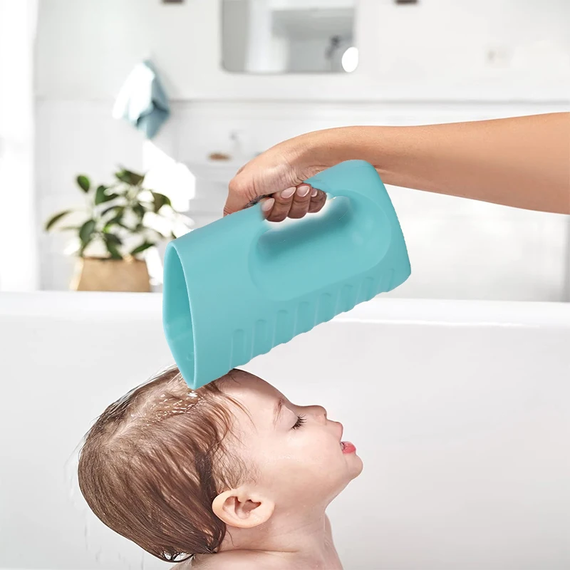 Baby Shampoo Cup Eva Soft Material Child Washing Hair Cup Kids Bath ...