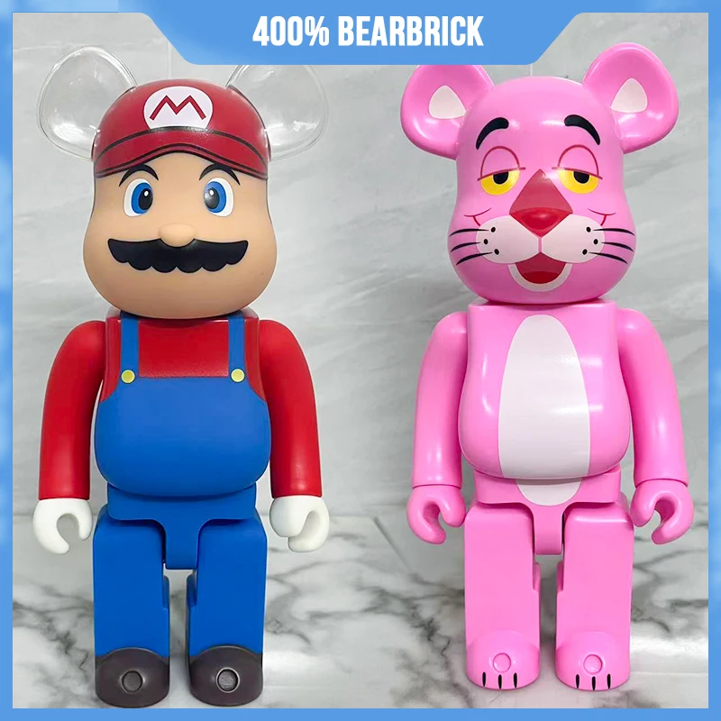 Bearbricks-estatuas-y-esculturas-de-oso-Super-Mario-adornos-de-figuras ...