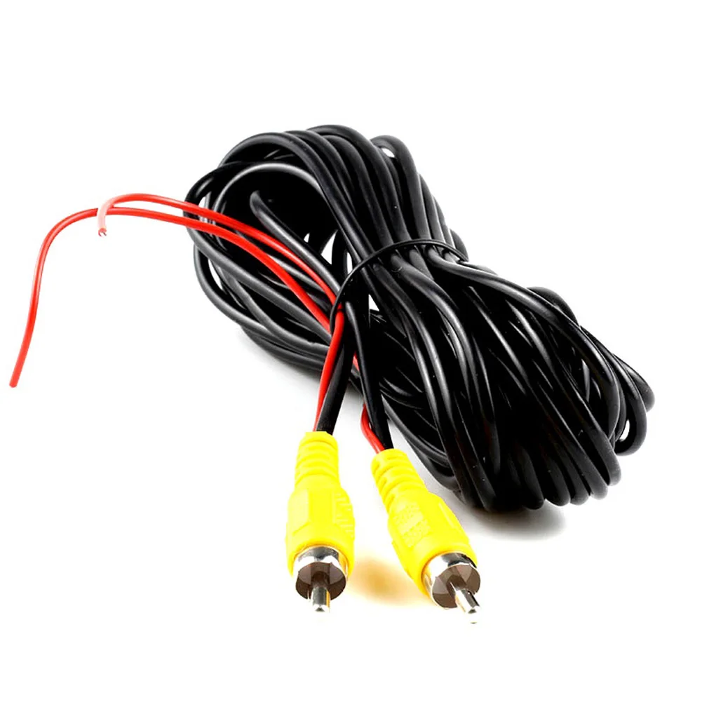 Car Video RCA Exten-sion Cable Car Reversing Rearview Mirror Camera ...