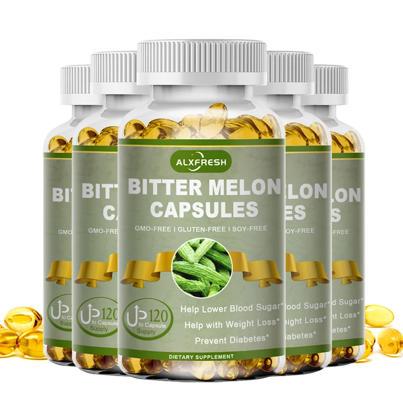 Alxfresh-Bitter-Melon-2500-mg-Dietery-Supplement-Gluco-Wellness-Immune ...