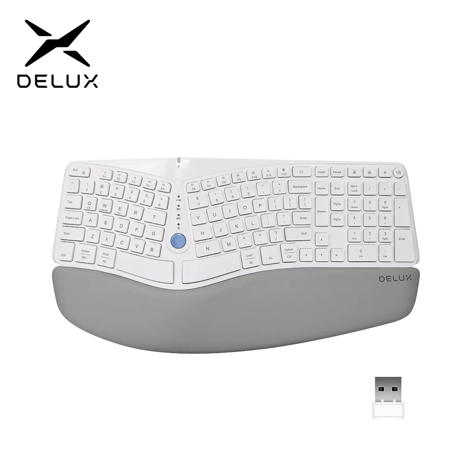 Delux-GM901D-Wireless-Ergonomic-Split-Keyboard-With-2-4G-USB-and-BT-BT1 ...