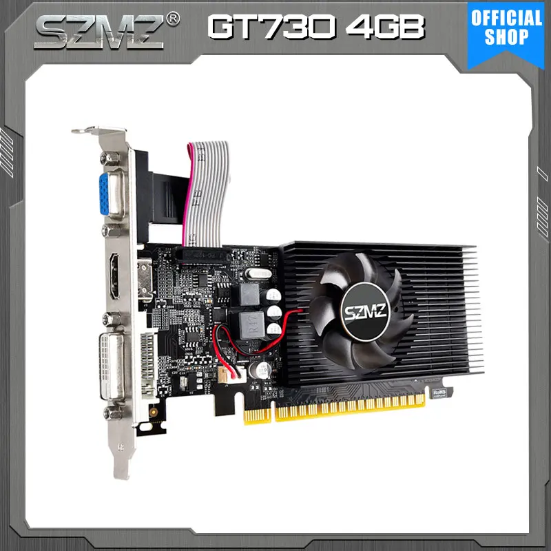 Szmz Gt730 4gb Ddr3 128bit Graphics Card With Hdmi Vga Dvi Port Video Card Gt 730 4gb - Graphics ...