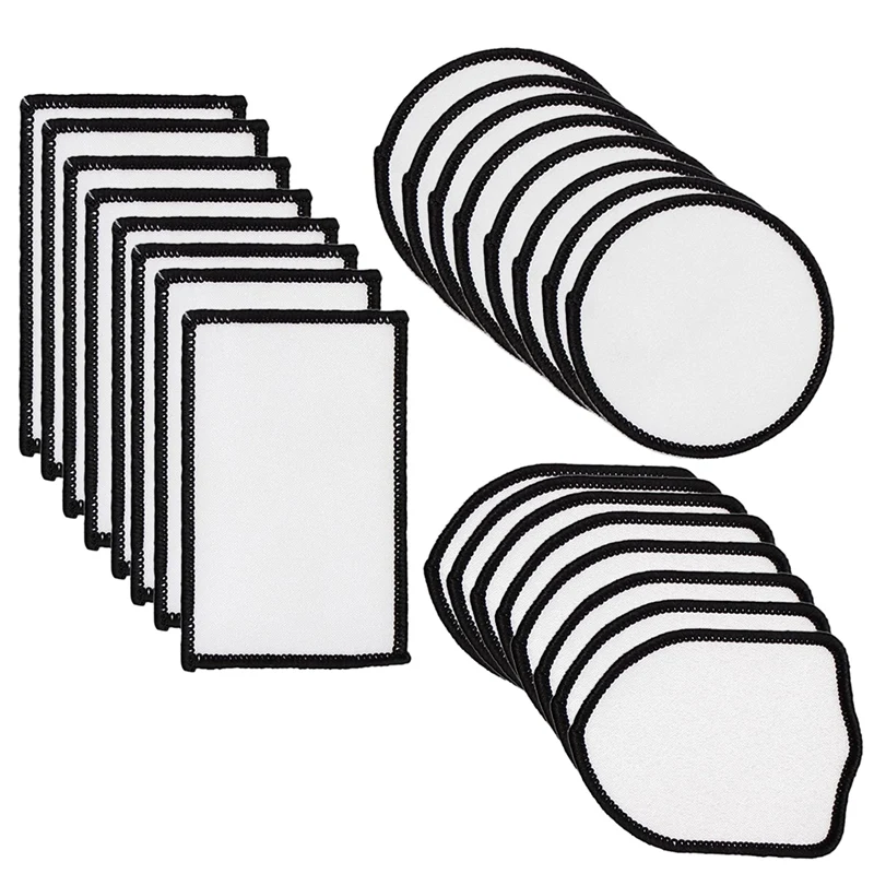 24Pcs-Sublimation-Patch-Blanks-Fabric-Iron-On-Patches-Repair-Patch-For ...