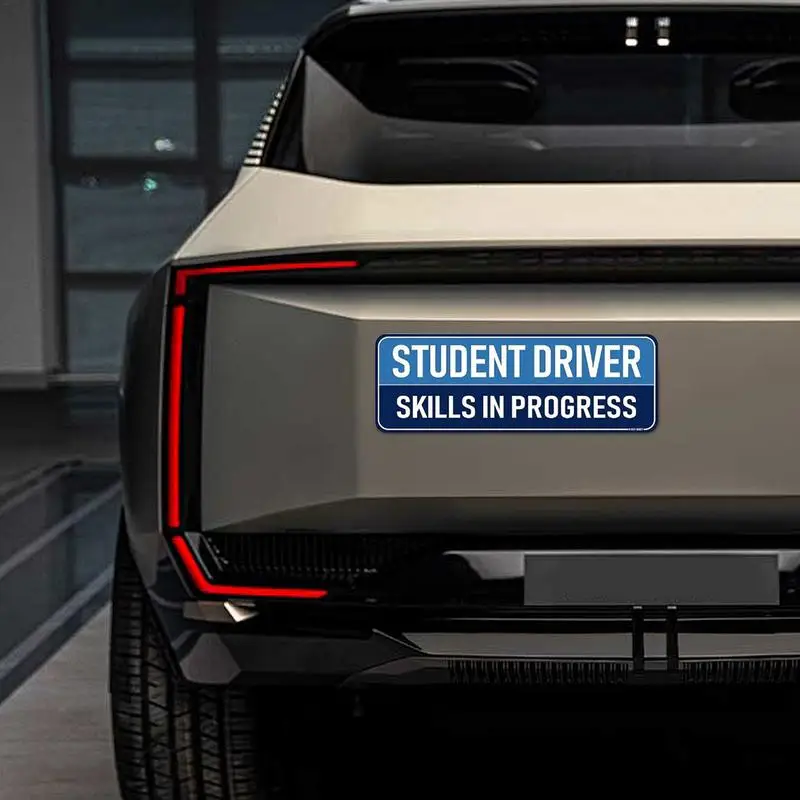 Student-Driver-Magnet-For-Car-New-Driver-Decal-High-Visibility-Rookie ...