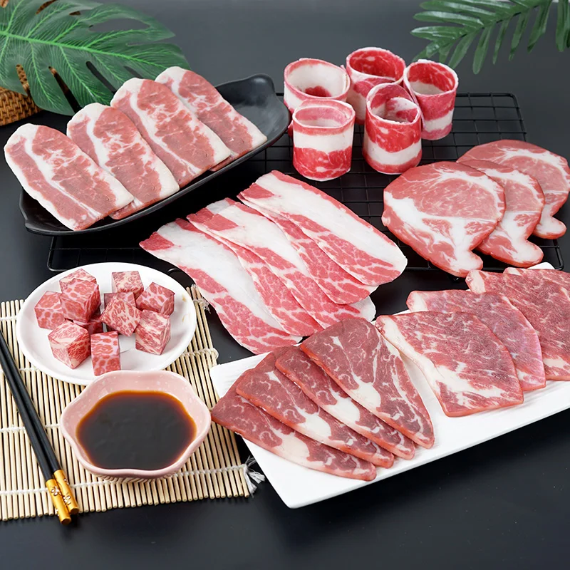 Pvc-High-Simulation-Fresh-Meat-Beef-Pork-Lamb-Ribs-Steak-Model ...