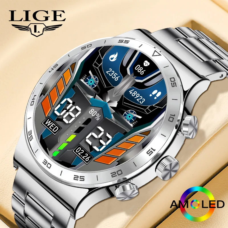 LIGE-reloj-inteligente-para-hombre-y-mujer-nuevo-accesorio-de-pulsera-resistente-al-agua-con ...